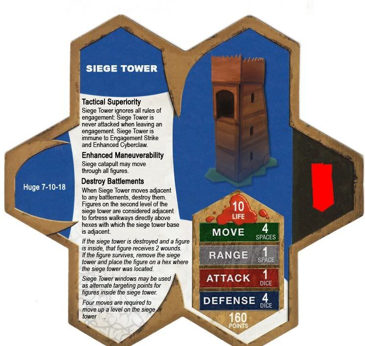Custom siege catapult and tower...point cost and feedback? | Heroscapers