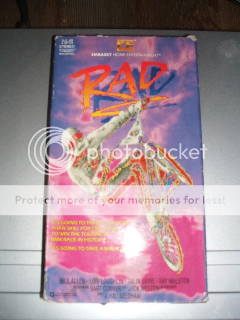BMXmuseum.com For Sale / 1986 RAD VHS VIDEO Tape-Original HTF