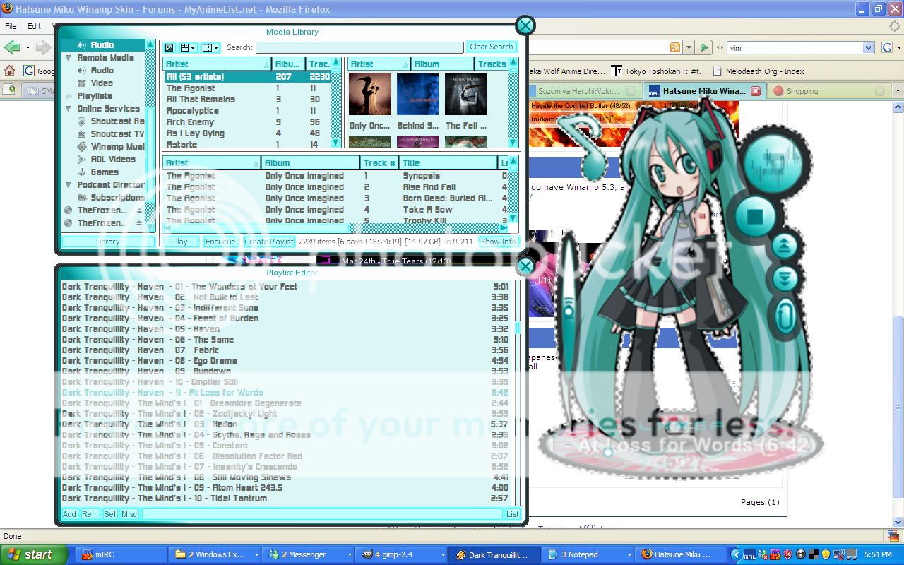 Hatsune Miku Winamp Skin - Forums - MyAnimeList.net
