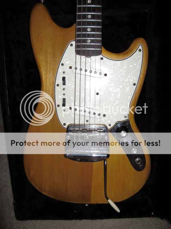 FS/FT: Fender 1965 Mustang. Refinished natural in the 60's. Comes w ...