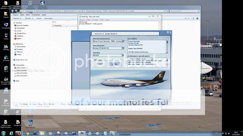 Opensky 747-400 v4 model merge with PMDG Cargo panel (LCD displays and ...